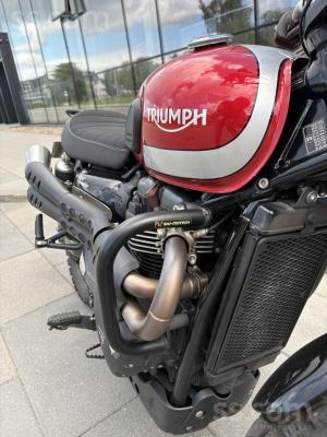 Triumph Scrambler 2018 in Riga, with an engine capacity of 0.90 L and mileage of 0 thousand km for 6800 €, photo 4 on AUTOMOTO.COM.LV