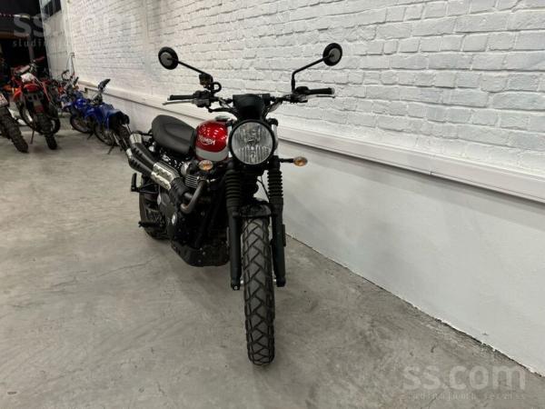 Triumph Scrambler 2018 in Riga, with an engine capacity of 0.90 L and mileage of 0 thousand km for 6800 €, photo 10 on AUTOMOTO.COM.LV
