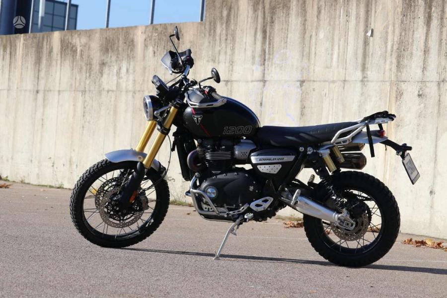 Triumph Scrambler 2025 Viļņa, ar dzinēja tilpumu 1.20 L un nobraukumu 17 tūkst. km par 13500 €, foto 4 vietnē AUTOMOTO.COM.LV