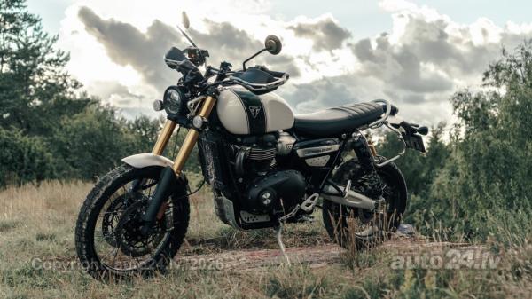 Balts Triumph Scrambler 2019 Tallina, ar dzinēja tilpumu 1.20 L un nobraukumu 67 tūkst. km par 9140 €, foto 1 vietnē AUTOMOTO.COM.LV
