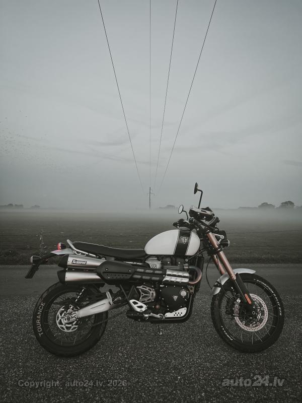 Balts Triumph Scrambler 2019 Tallina, ar dzinēja tilpumu 1.20 L un nobraukumu 67 tūkst. km par 9140 €, foto 4 vietnē AUTOMOTO.COM.LV