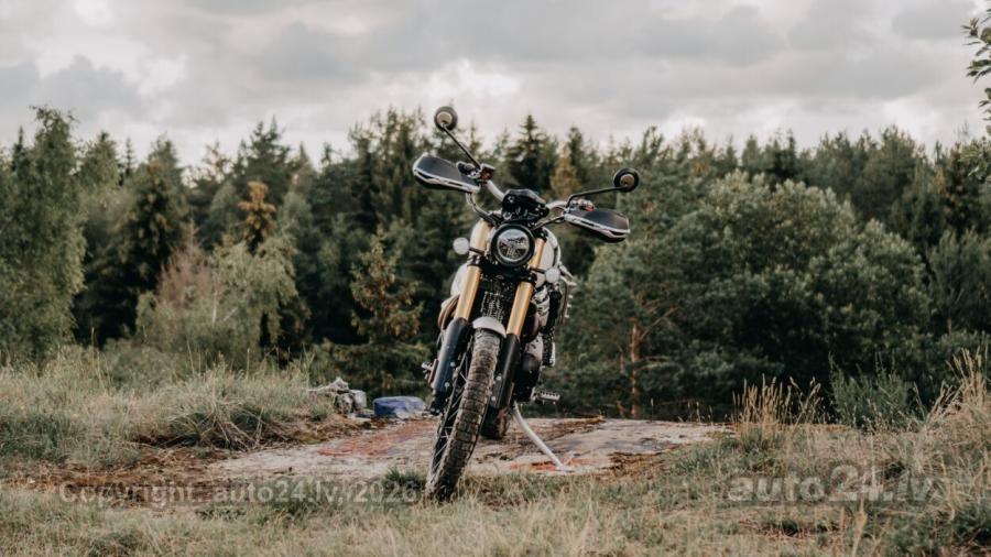 Белый Триумф Scrambler 2019 в Таллин, объемом двигателя 1.20 л и пробегом 67 тыс. км за 9140 €, фото 6 на AUTOMOTO.COM.LV