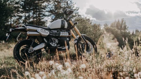 Balts Triumph Scrambler 2019 Tallina, ar dzinēja tilpumu 1.20 L un nobraukumu 67 tūkst. km par 9140 €, foto 7 vietnē AUTOMOTO.COM.LV