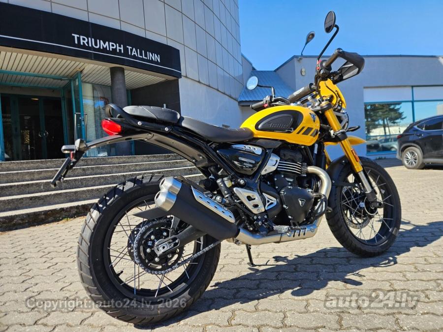 Желтый Триумф Scrambler 2026 в Таллин, объемом двигателя 0.40 л и пробегом 1 тыс. км за 8590 €, фото 4 на AUTOMOTO.COM.LV