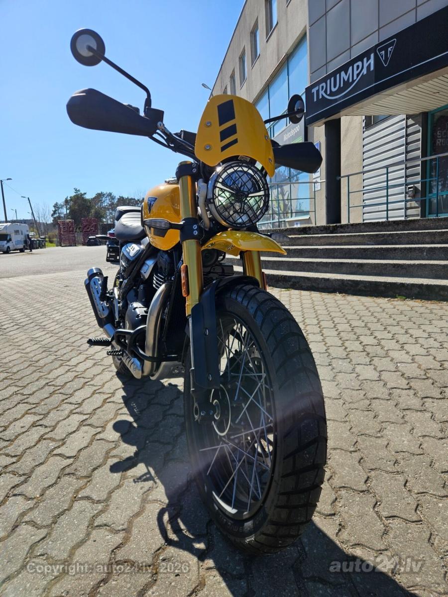 Желтый Триумф Scrambler 2026 в Таллин, объемом двигателя 0.40 л и пробегом 1 тыс. км за 8590 €, фото 8 на AUTOMOTO.COM.LV