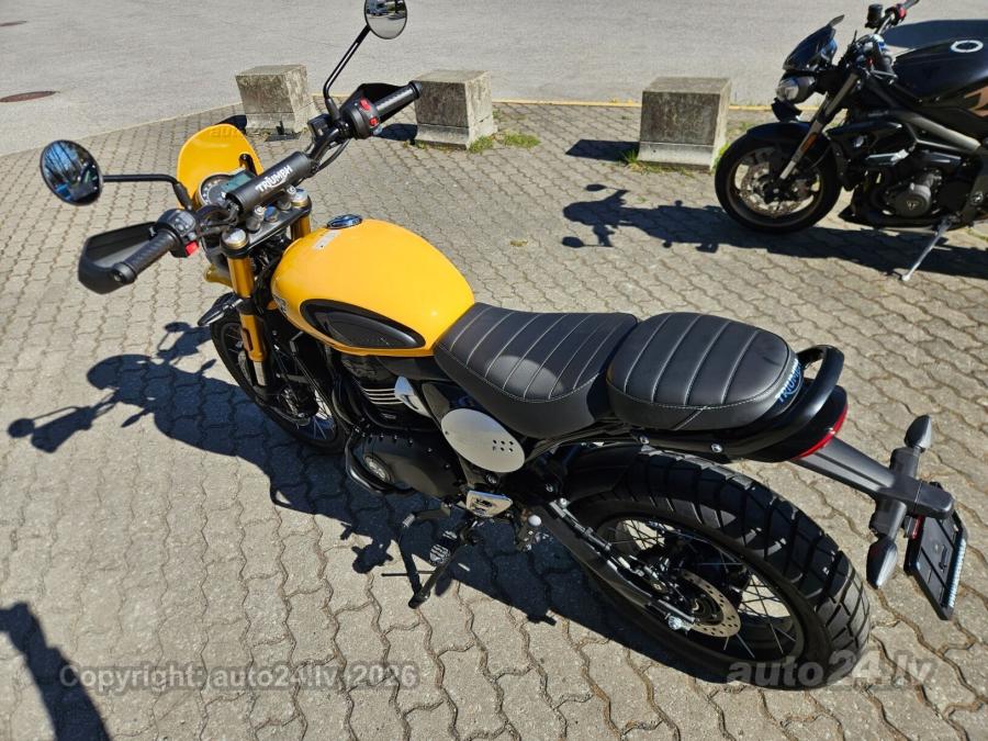 Желтый Триумф Scrambler 2026 в Таллин, объемом двигателя 0.40 л и пробегом 1 тыс. км за 8590 €, фото 9 на AUTOMOTO.COM.LV