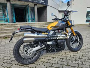 Yellow Triumph Scrambler 2026 in Tallinn, with an engine capacity of 0.90 L and mileage of 0 thousand km for 13890 €, photo 4 on AUTOMOTO.COM.LV