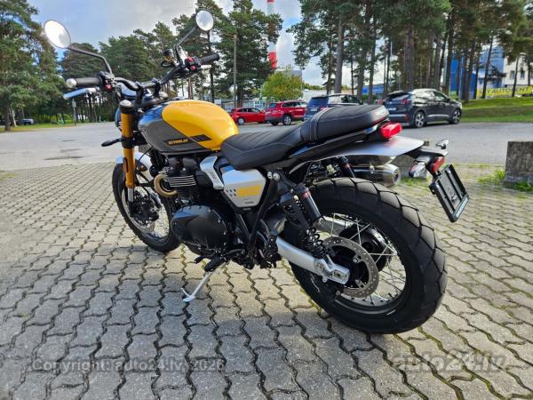 Dzeltens Triumph Scrambler 2026 Tallina, ar dzinēja tilpumu 0.90 L un nobraukumu 0 tūkst. km par 13890 €, foto 5 vietnē AUTOMOTO.COM.LV
