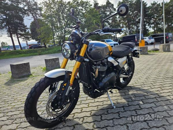 Dzeltens Triumph Scrambler 2026 Tallina, ar dzinēja tilpumu 0.90 L un nobraukumu 0 tūkst. km par 13890 €, foto 7 vietnē AUTOMOTO.COM.LV