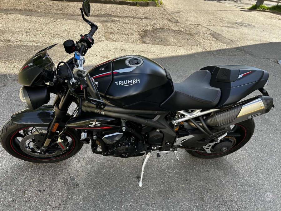 Grey Triumph Speed Triple 2019 in Vilnius, with an engine capacity of 1.05 L and mileage of 18 thousand km for 6999 €, photo 14 on AUTOMOTO.COM.LV
