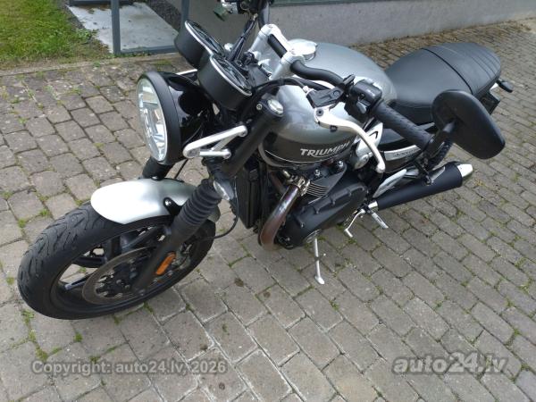 Black Triumph Speed Twin 2019 in Parnu, with an engine capacity of 1.20 L and mileage of 123 thousand km for 5000 €, photo 3 on AUTOMOTO.COM.LV