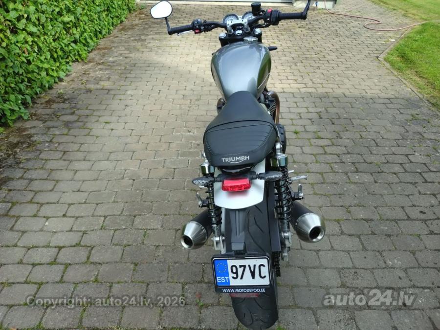 Black Triumph Speed Twin 2019 in Parnu, with an engine capacity of 1.20 L and mileage of 123 thousand km for 5000 €, photo 5 on AUTOMOTO.COM.LV