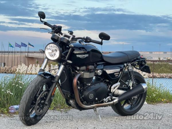 Черный Триумф Speed Twin 2020 в Таллин, объемом двигателя 1.20 л и пробегом 9 тыс. км за 9500 €, фото 3 на AUTOMOTO.COM.LV
