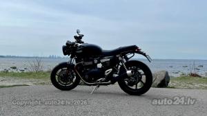Melns Triumph Speed Twin 2020 Tallina, ar dzinēja tilpumu 1.20 L un nobraukumu 9 tūkst. km par 9500 €, foto 4 vietnē AUTOMOTO.COM.LV