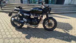 Melns Triumph Speed Twin 2020 Tallina, ar dzinēja tilpumu 1.20 L un nobraukumu 9 tūkst. km par 9500 €, foto 5 vietnē AUTOMOTO.COM.LV