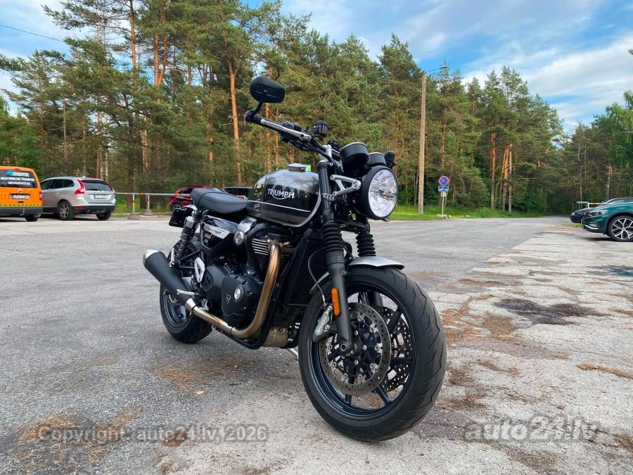 Grey Triumph Speed Twin 2019 in Tallinn, with an engine capacity of 1.20 L and mileage of 13 thousand km for 10600 €, photo 12 on AUTOMOTO.COM.LV