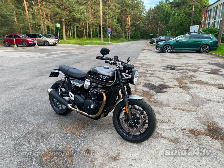 Grey Triumph Speed Twin 2019 in Tallinn, with an engine capacity of 1.20 L and mileage of 13 thousand km for 10600 €, photo 13 on AUTOMOTO.COM.LV