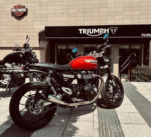 Triumph Speed Twin 2023 Rīga, ar dzinēja tilpumu 1.20 L un nobraukumu 0 tūkst. km par 9500 €, foto 1 vietnē AUTOMOTO.COM.LV