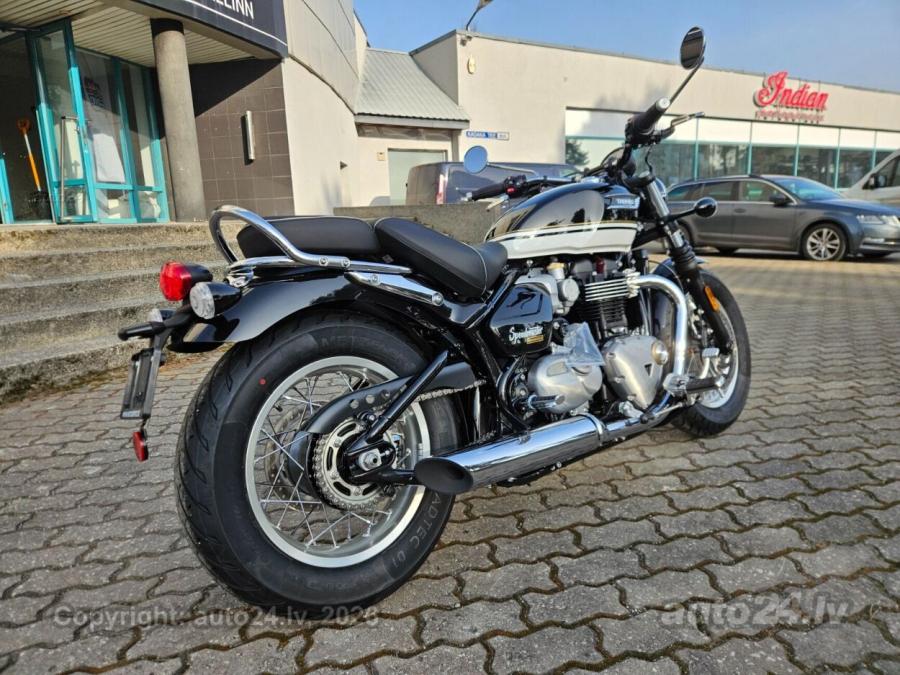 Black Triumph Speedmaster 2026 in Tallinn, with an engine capacity of 1.20 L and mileage of 1 thousand km for 16900 €, photo 4 on AUTOMOTO.COM.LV