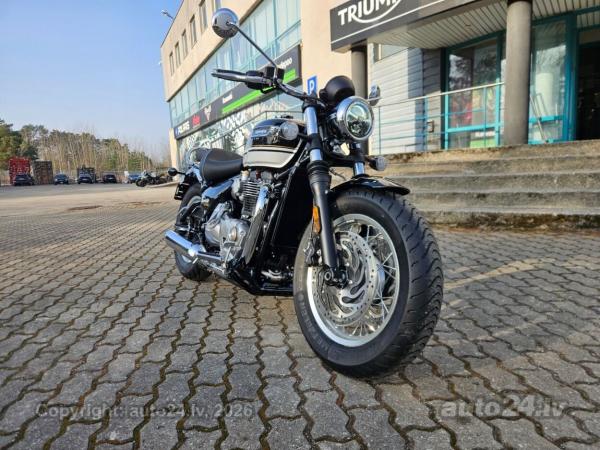 Melns Triumph Speedmaster 2026 Tallina, ar dzinēja tilpumu 1.20 L un nobraukumu 1 tūkst. km par 16900 €, foto 2 vietnē AUTOMOTO.COM.LV