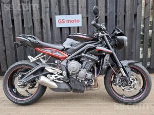 Triumph Street Triple 2018 Rīga, ar dzinēja tilpumu 0.77 L un nobraukumu 0 tūkst. km par 4600 €, foto  vietnē AUTOMOTO.COM.LV