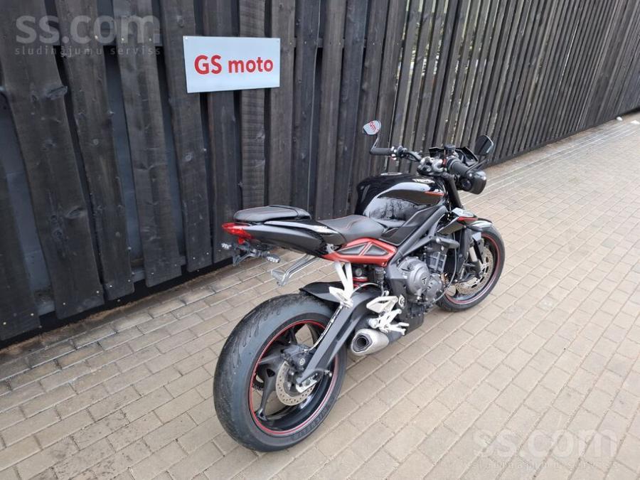 Triumph Street Triple 2018 Rīga, ar dzinēja tilpumu 0.77 L un nobraukumu 0 tūkst. km par 4600 €, foto 4 vietnē AUTOMOTO.COM.LV