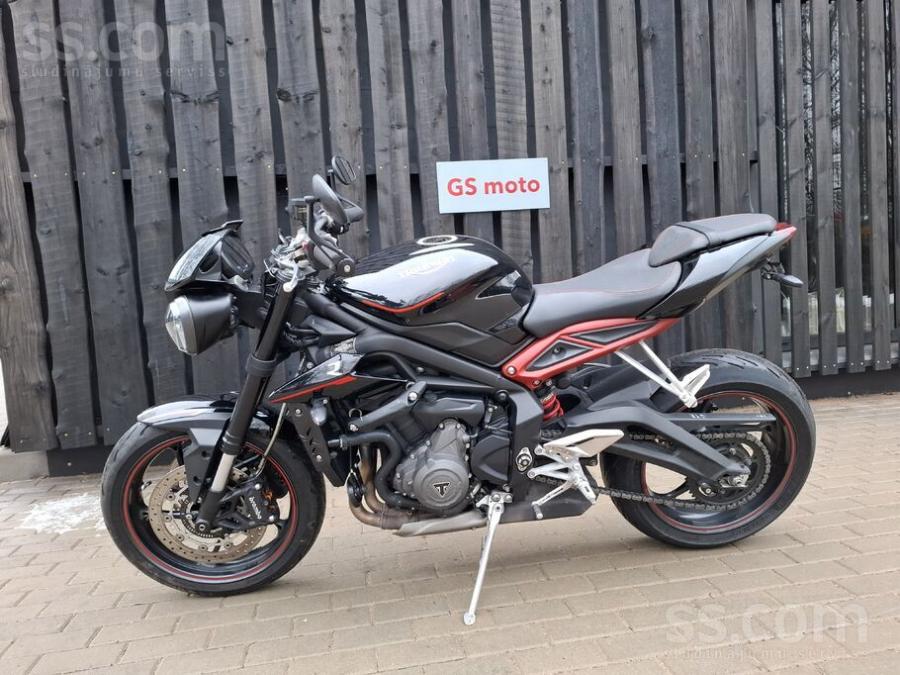 Triumph Street Triple 2018 Rīga, ar dzinēja tilpumu 0.77 L un nobraukumu 0 tūkst. km par 4600 €, foto 7 vietnē AUTOMOTO.COM.LV