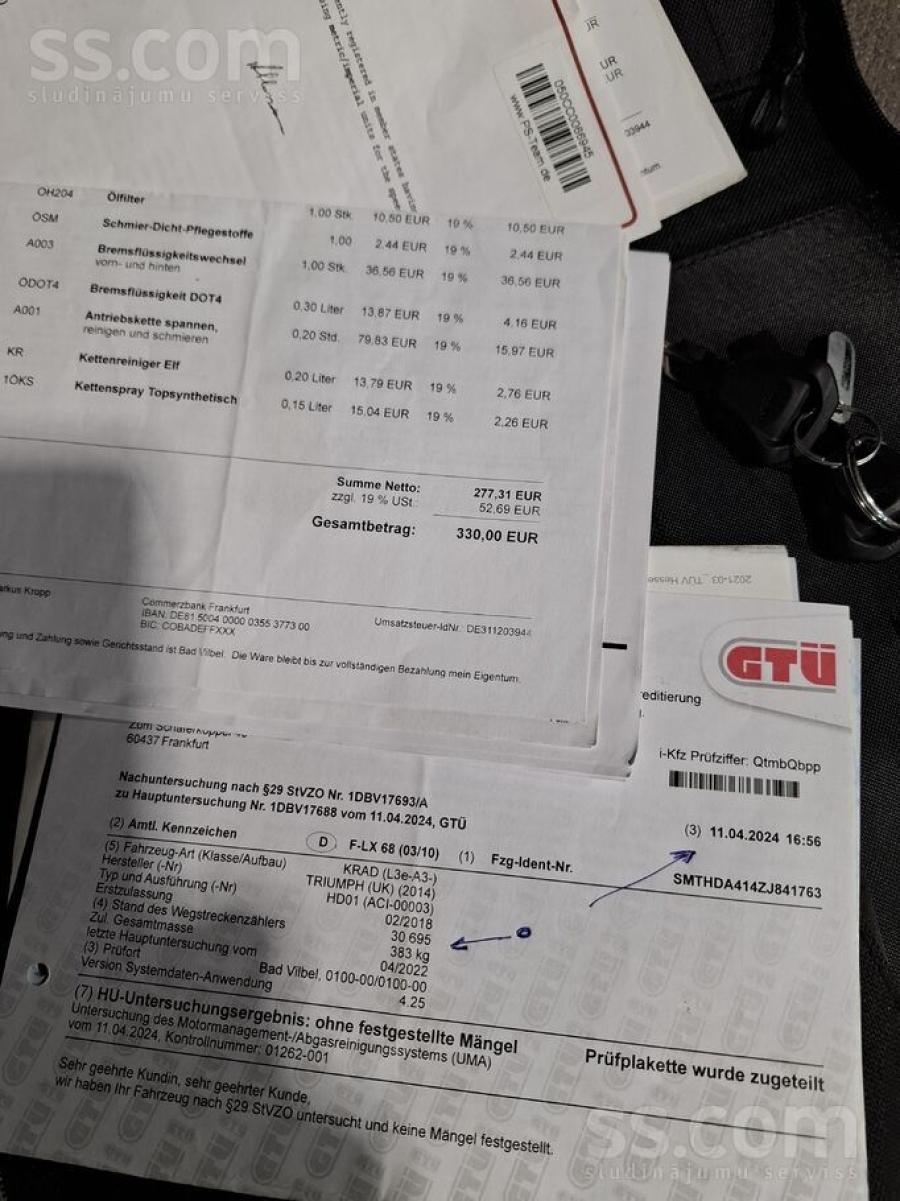 Triumph Street Triple 2018 Rīga, ar dzinēja tilpumu 0.77 L un nobraukumu 0 tūkst. km par 4600 €, foto 9 vietnē AUTOMOTO.COM.LV