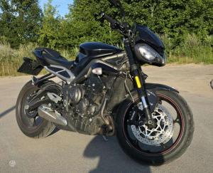 Triumph Street Triple 2022 Rokiškis, ar dzinēja tilpumu 0.77 L un nobraukumu 3 tūkst. km par 5400 €, foto 1 vietnē AUTOMOTO.COM.LV