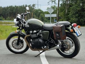 Green Triumph Thruxton 2013 in Kaunas, with an engine capacity of 0.87 L and mileage of 15 thousand km for 4500 €, photo 5 on AUTOMOTO.COM.LV