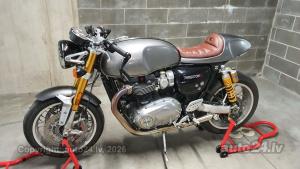 Grey Triumph Thruxton 2017 in Tallinn, with an engine capacity of 1.20 L and mileage of 6 thousand km for 9990 €, photo 3 on AUTOMOTO.COM.LV