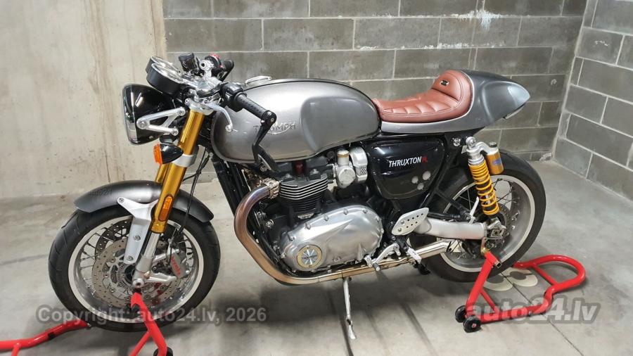 Grey Triumph Thruxton 2017 in Tallinn, with an engine capacity of 1.20 L and mileage of 6 thousand km for 9990 €, photo 3 on AUTOMOTO.COM.LV