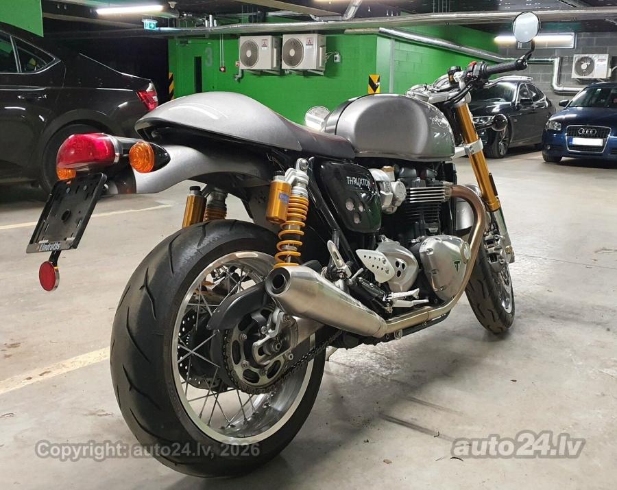 Grey Triumph Thruxton 2017 in Tallinn, with an engine capacity of 1.20 L and mileage of 6 thousand km for 9990 €, photo 7 on AUTOMOTO.COM.LV