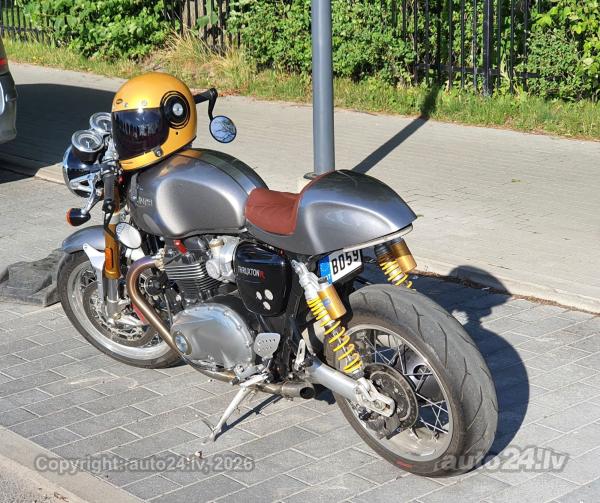 Grey Triumph Thruxton 2017 in Tallinn, with an engine capacity of 1.20 L and mileage of 6 thousand km for 9990 €, photo 8 on AUTOMOTO.COM.LV