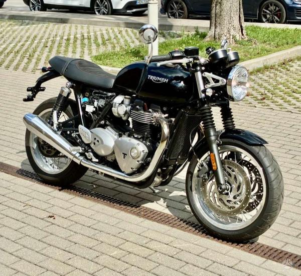 Triumph Thruxton 2017 Viļņa, ar dzinēja tilpumu 1.20 L un nobraukumu 8 tūkst. km par 7400 €, foto 10 vietnē AUTOMOTO.COM.LV