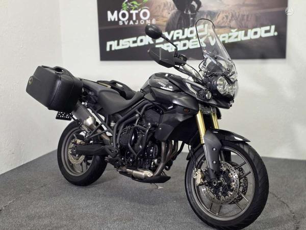 Black Triumph Tiger 2012 in Panevezys, with an engine capacity of 0.80 L and mileage of 54 thousand km for 3350 €, photo 1 on AUTOMOTO.COM.LV