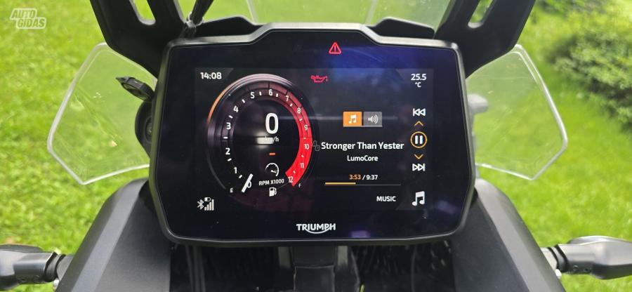 Black Triumph Tiger 2024 in Vilnius, with an engine capacity of 0.89 L and mileage of 47 thousand km for 9983 €, photo 23 on AUTOMOTO.COM.LV