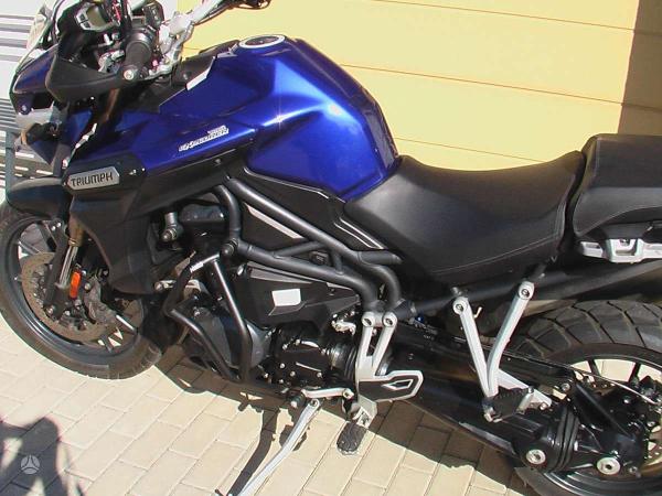 Blue Triumph Tiger 2013 in Panevezys, with an engine capacity of 1.22 L and mileage of 51 thousand km for 5800 €, photo 2 on AUTOMOTO.COM.LV