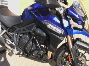 Blue Triumph Tiger 2013 in Panevezys, with an engine capacity of 1.22 L and mileage of 51 thousand km for 5800 €, photo 5 on AUTOMOTO.COM.LV
