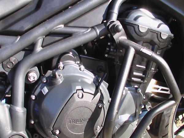 Blue Triumph Tiger 2013 in Panevezys, with an engine capacity of 1.22 L and mileage of 51 thousand km for 5800 €, photo 7 on AUTOMOTO.COM.LV