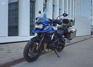 Blue Triumph Tiger 2016 in Vilnius, with an engine capacity of 1.22 L and mileage of 35 thousand km for 7850 €, photo 3 on AUTOMOTO.COM.LV
