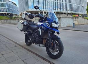 Blue Triumph Tiger 2016 in Vilnius, with an engine capacity of 1.22 L and mileage of 35 thousand km for 7850 €, photo 6 on AUTOMOTO.COM.LV