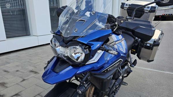 Blue Triumph Tiger 2016 in Vilnius, with an engine capacity of 1.22 L and mileage of 35 thousand km for 7850 €, photo 6 on AUTOMOTO.COM.LV