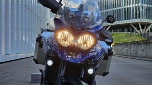 Blue Triumph Tiger 2016 in Vilnius, with an engine capacity of 1.22 L and mileage of 35 thousand km for 7850 €, photo 18 on AUTOMOTO.COM.LV