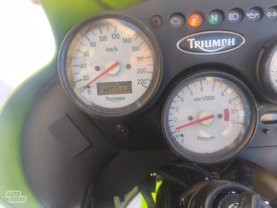 Green Triumph Tiger 2001 in Ignalina, with an engine capacity of 0.96 L and mileage of 49 thousand km for 1999 €, photo 4 on AUTOMOTO.COM.LV
