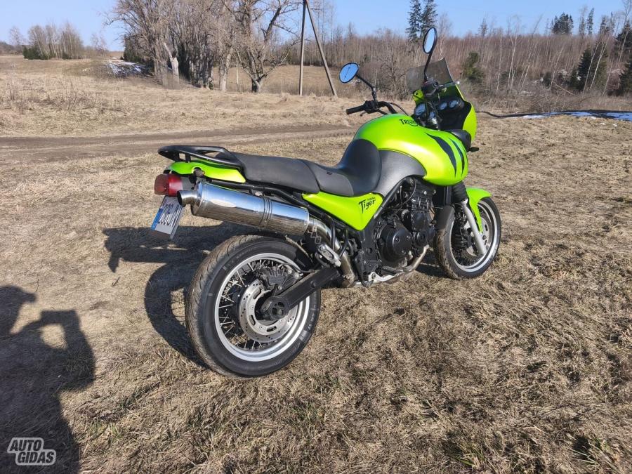 Green Triumph Tiger 2001 in Ignalina, with an engine capacity of 0.96 L and mileage of 48 thousand km for 1599 €, photo 4 on AUTOMOTO.COM.LV