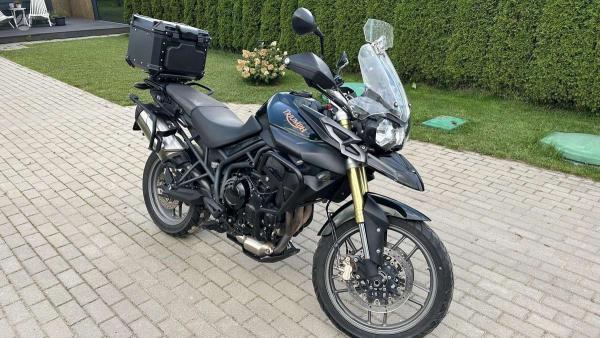 Green Triumph Tiger 2011 in Alytus, with an engine capacity of 0.80 L and mileage of 85 thousand km for 4500 €, photo 7 on AUTOMOTO.COM.LV