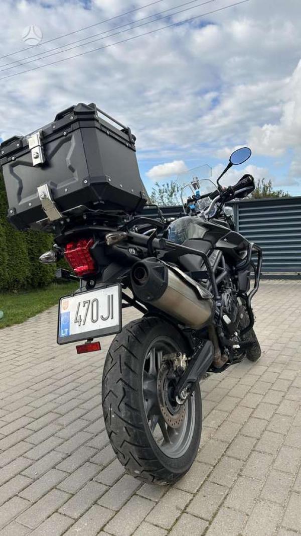 Green Triumph Tiger 2011 in Alytus, with an engine capacity of 0.80 L and mileage of 85 thousand km for 4500 €, photo 8 on AUTOMOTO.COM.LV