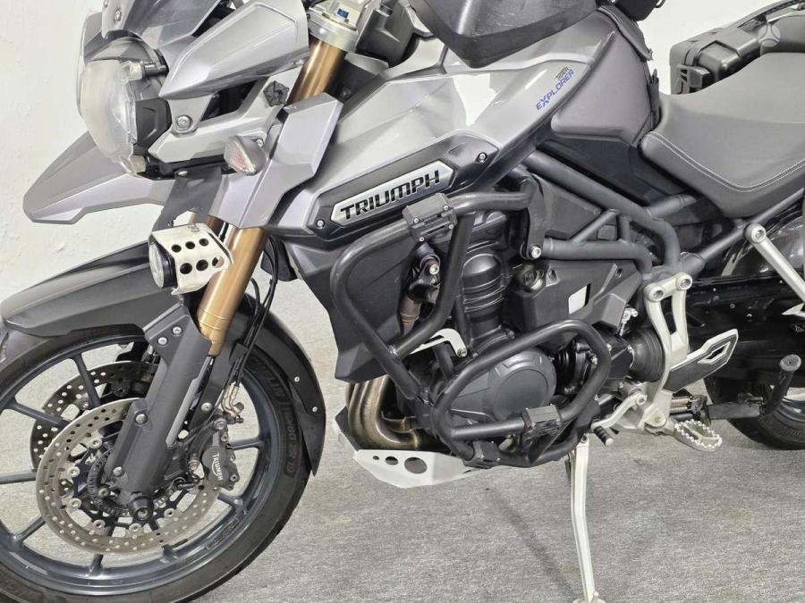 Pelēks Triumph Tiger 2012 Panevēža, ar dzinēja tilpumu 1.20 L un nobraukumu 113 tūkst. km par 6550 €, foto 8 vietnē AUTOMOTO.COM.LV