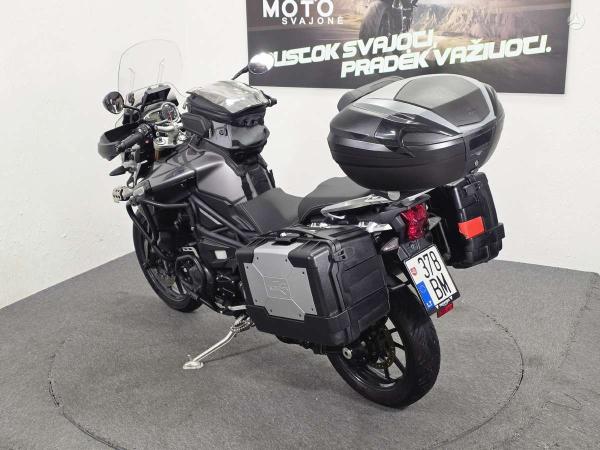 Grey Triumph Tiger 2012 in Panevezys, with an engine capacity of 1.20 L and mileage of 113 thousand km for 6550 €, photo 11 on AUTOMOTO.COM.LV